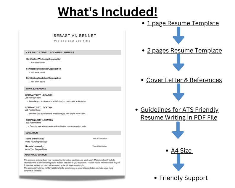 Find the Perfect Ats-friendly Resume Template: One-column, Traditional ...