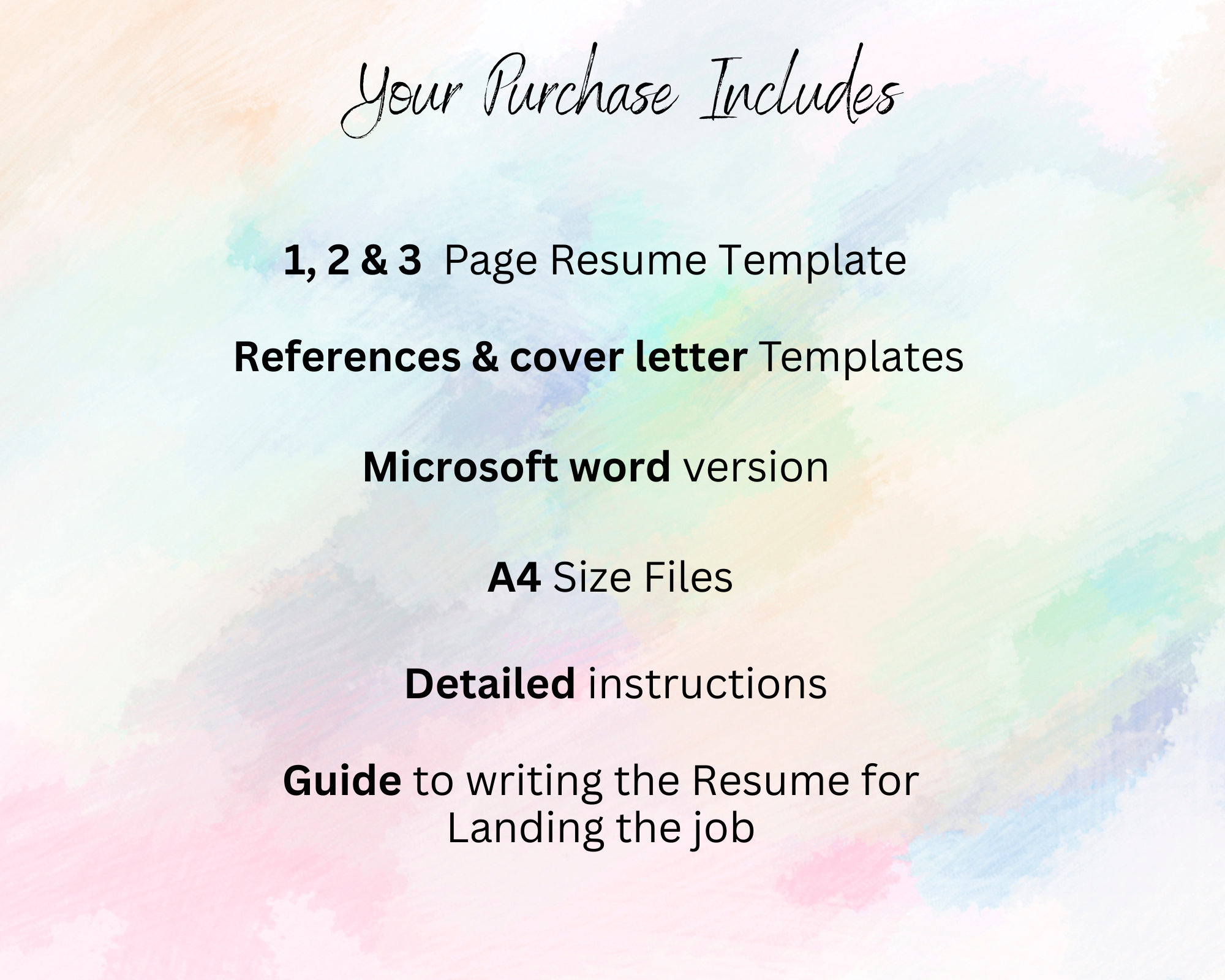 Teacher Resume Template for Word, 1,2,3 Pages Resume Template, ATS ...
