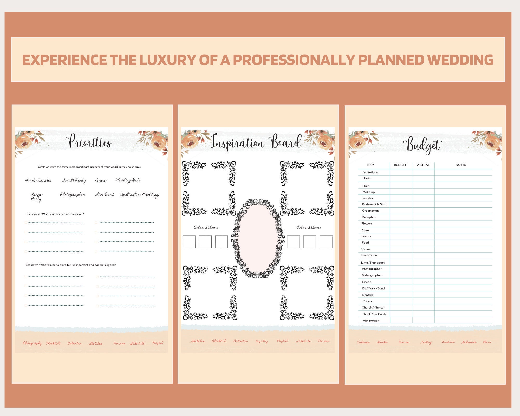 Ultimate Printable/digital Wedding Planner: Your Comprehensive Guide ...