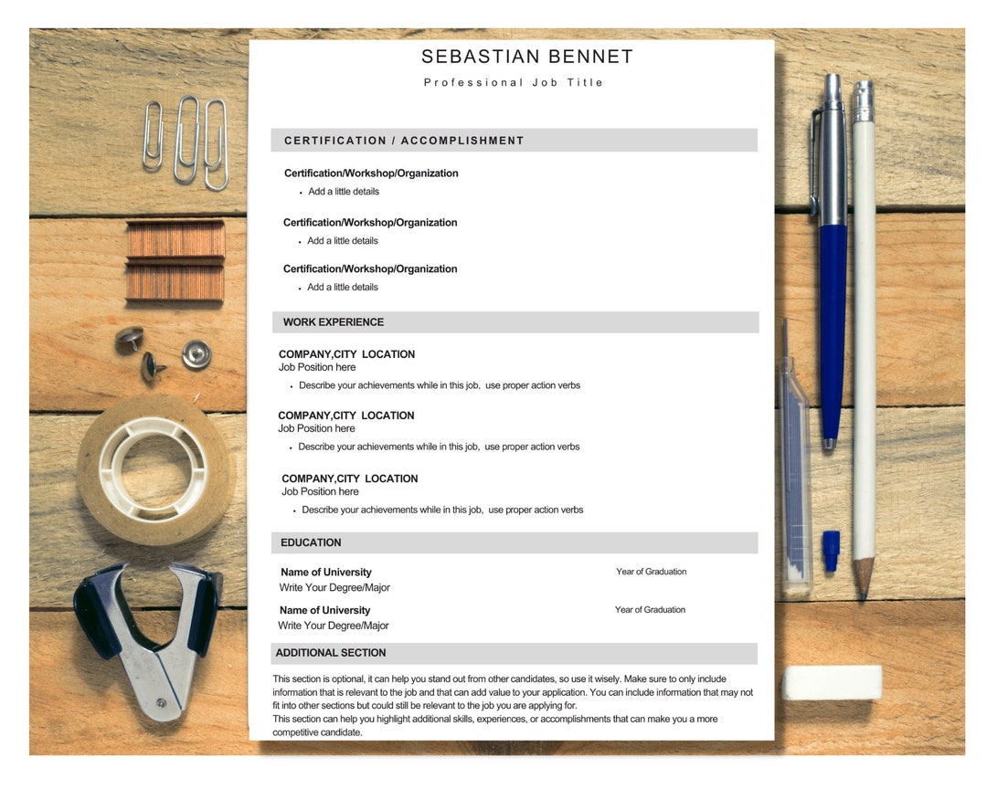 Find the Perfect Ats-friendly Resume Template: One-column, Traditional ...