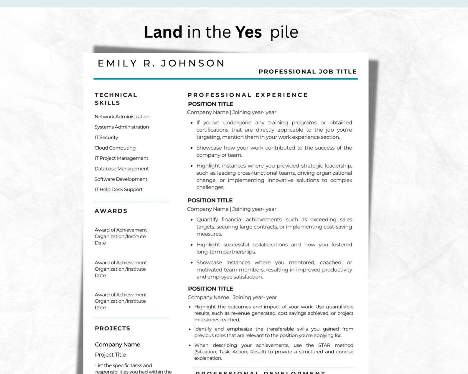 Creative Resume Template for Word | Modern CV Template | Professional ...
