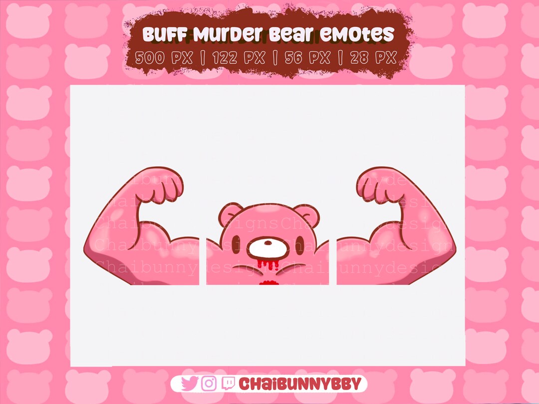 Buff Murder Bear Emotes - Etsy