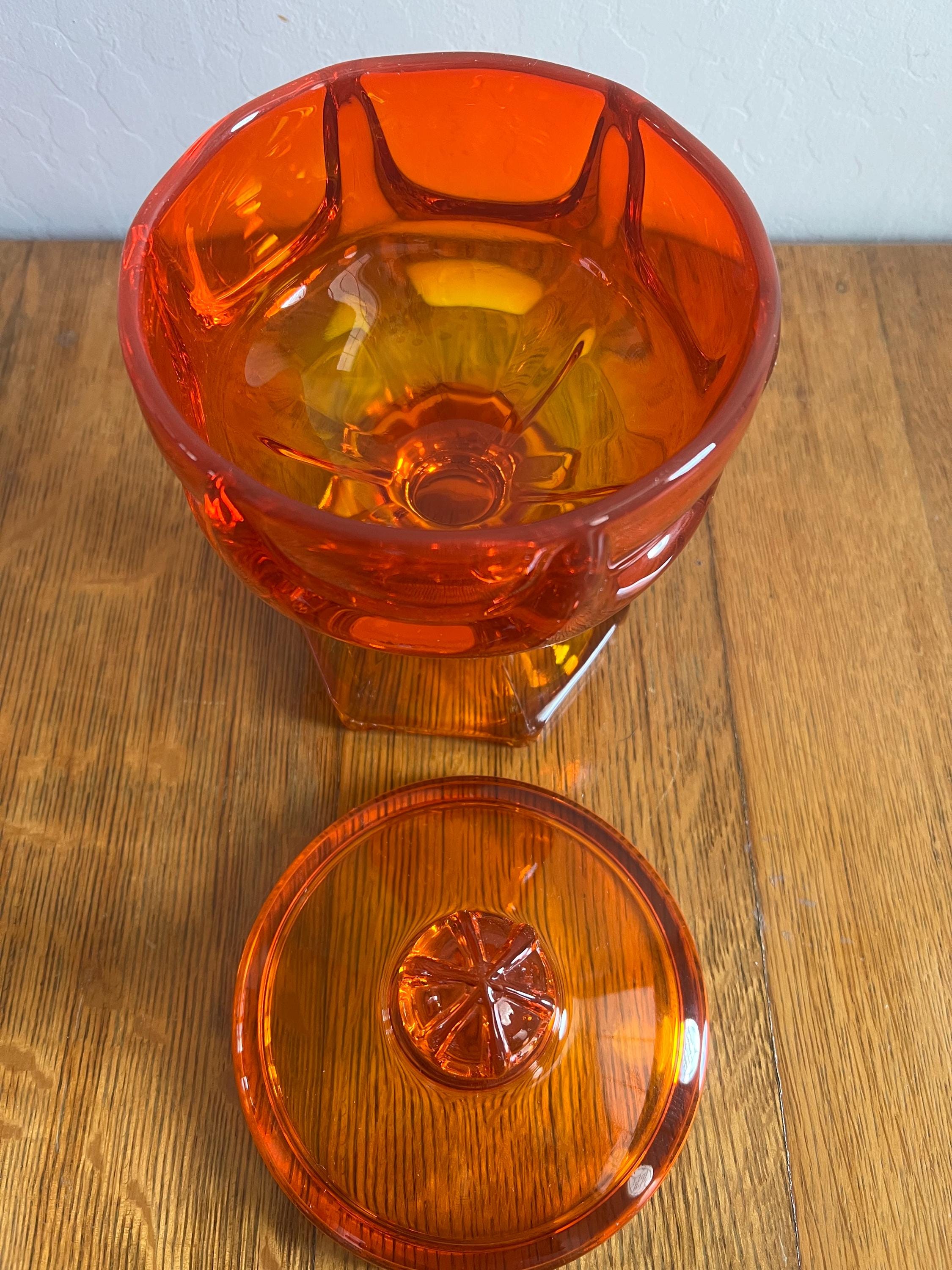 Viking Epic Column Persimmon Orange Lidded Dish - Etsy