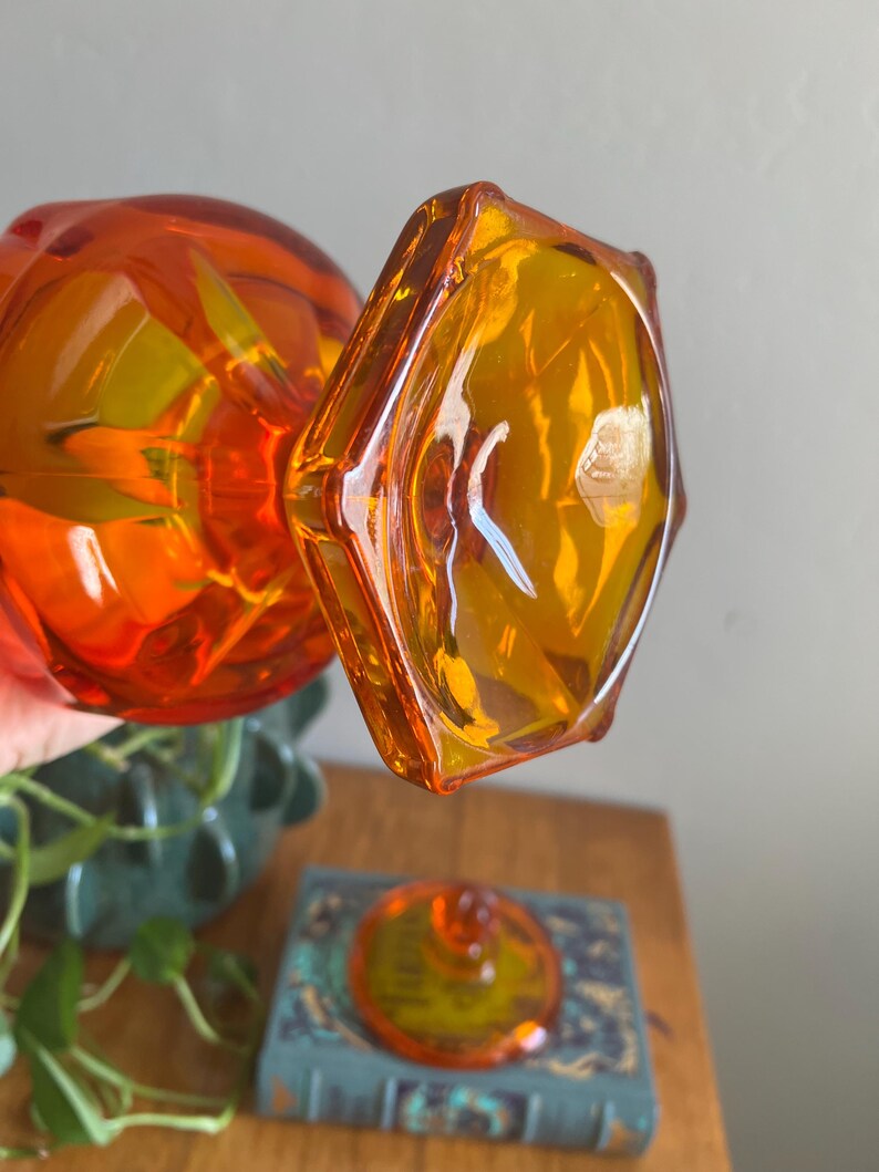 Viking Epic Column Persimmon Orange Lidded Dish - Etsy