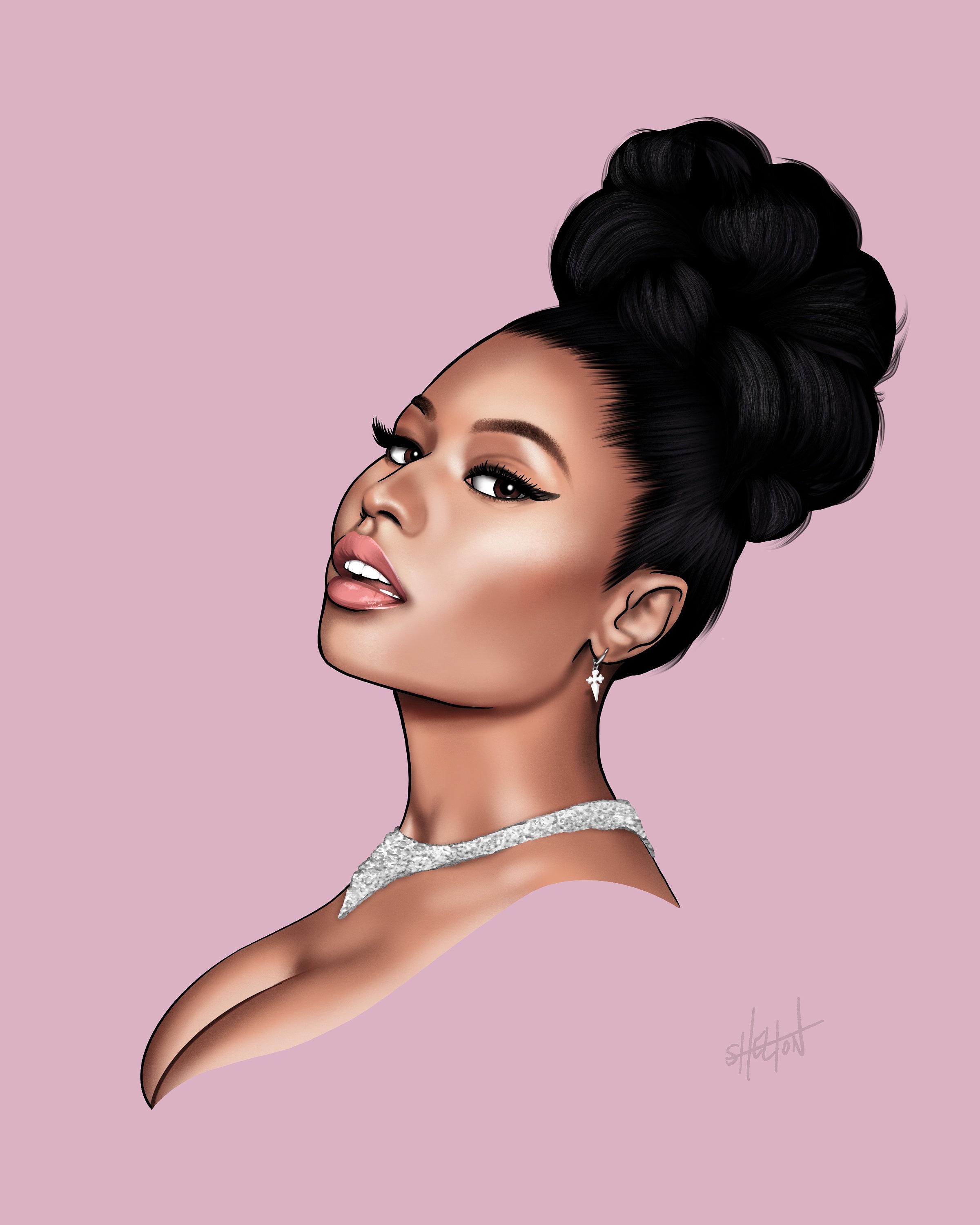 Nicki Minaj Drawing Anaconda
