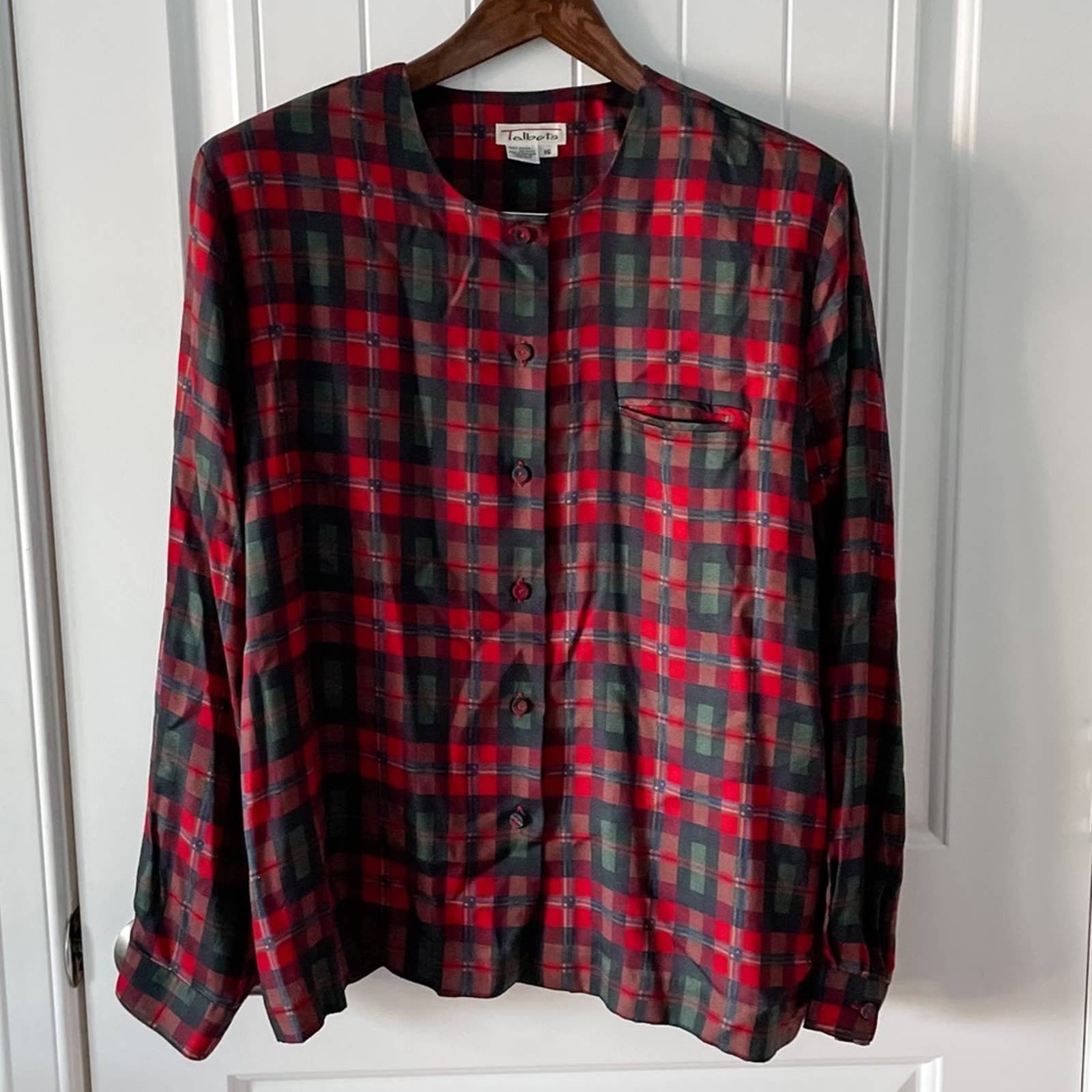 Red Holiday Blouse - Etsy