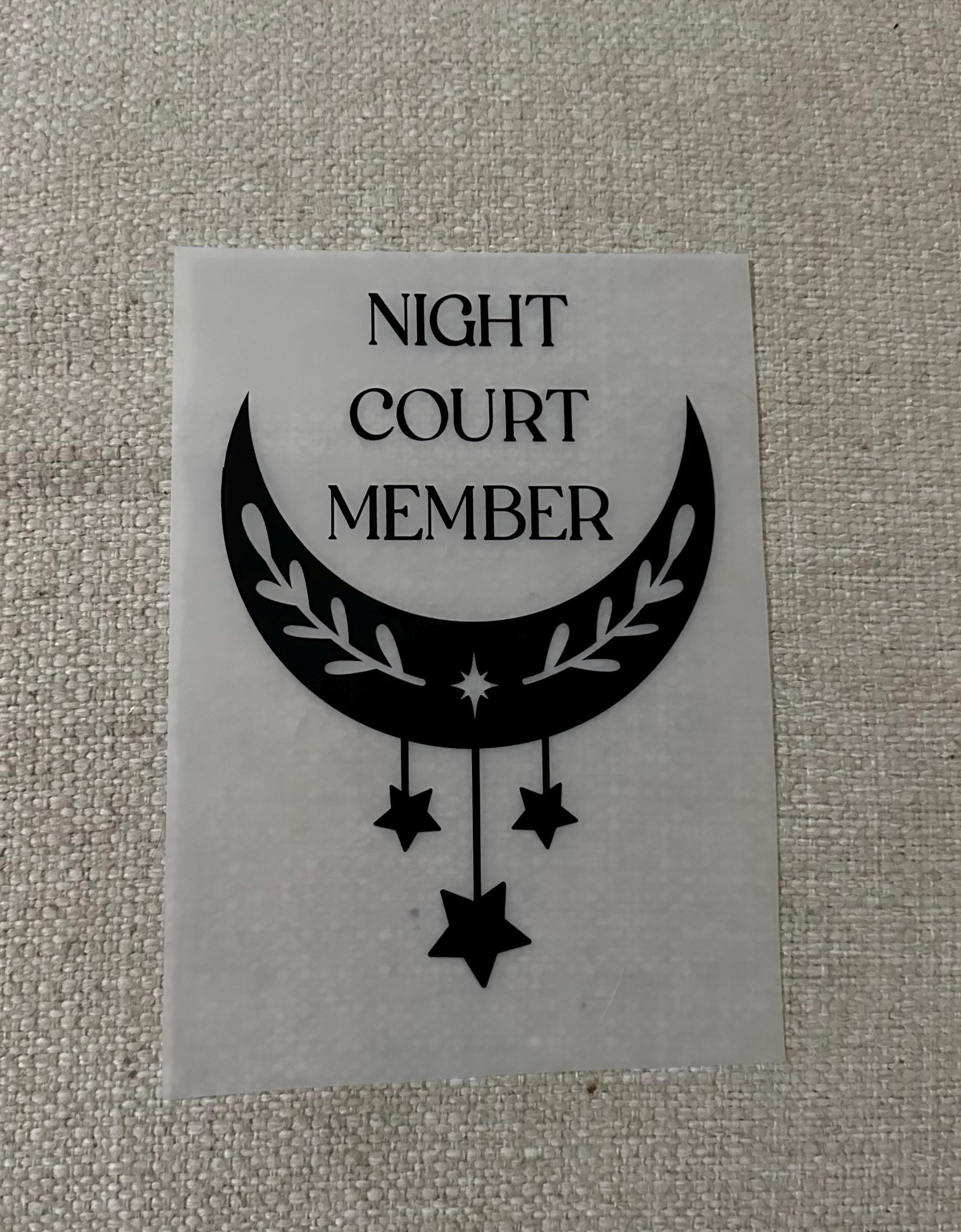 Night Court ACOTAR Car Decal - Etsy
