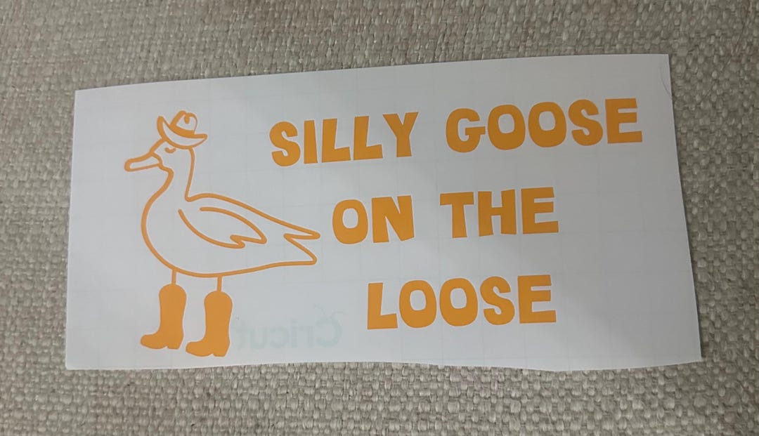 Silly Goose Car Decal - Etsy