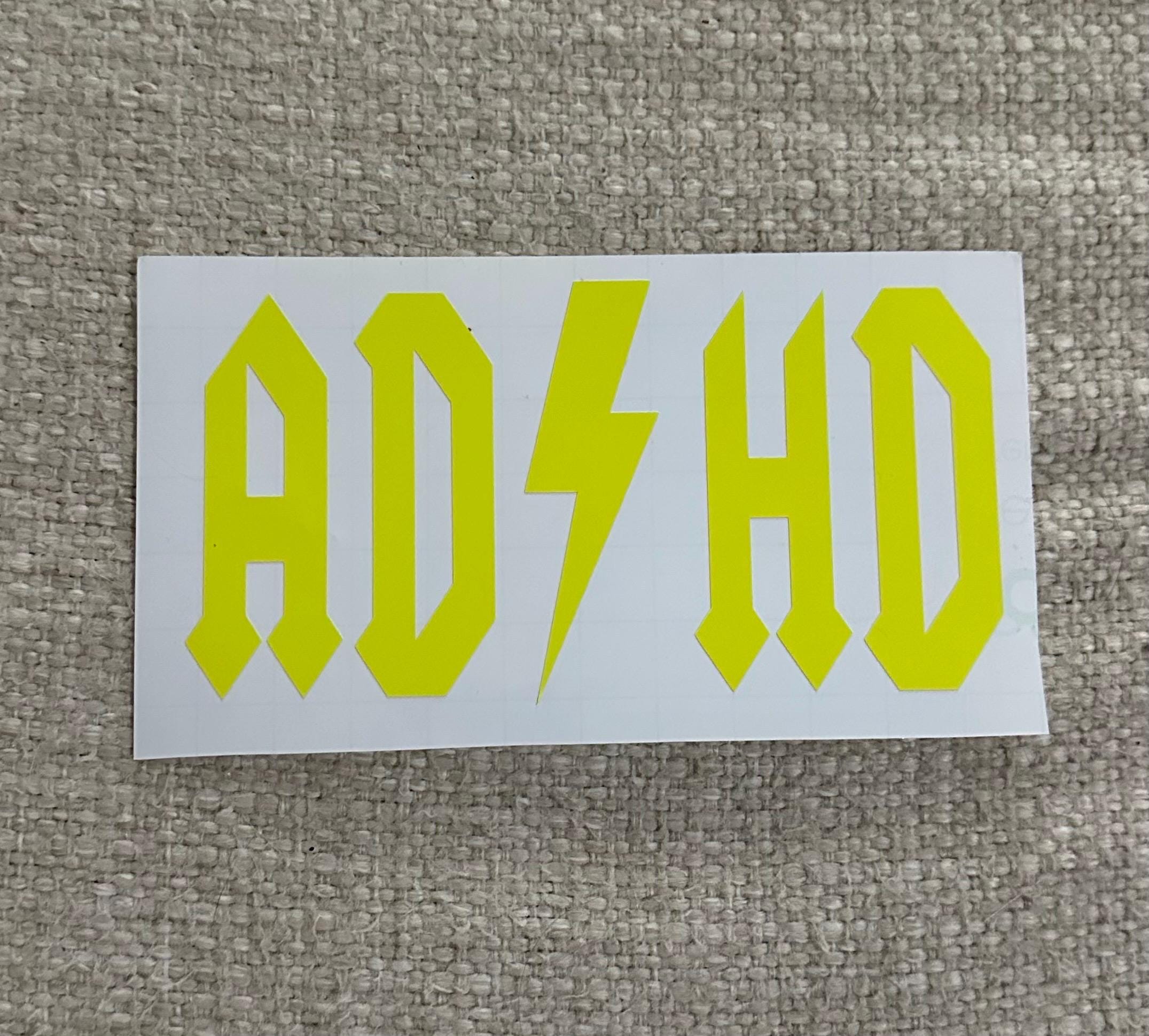 ADHD/ACDC Car Decal - Etsy