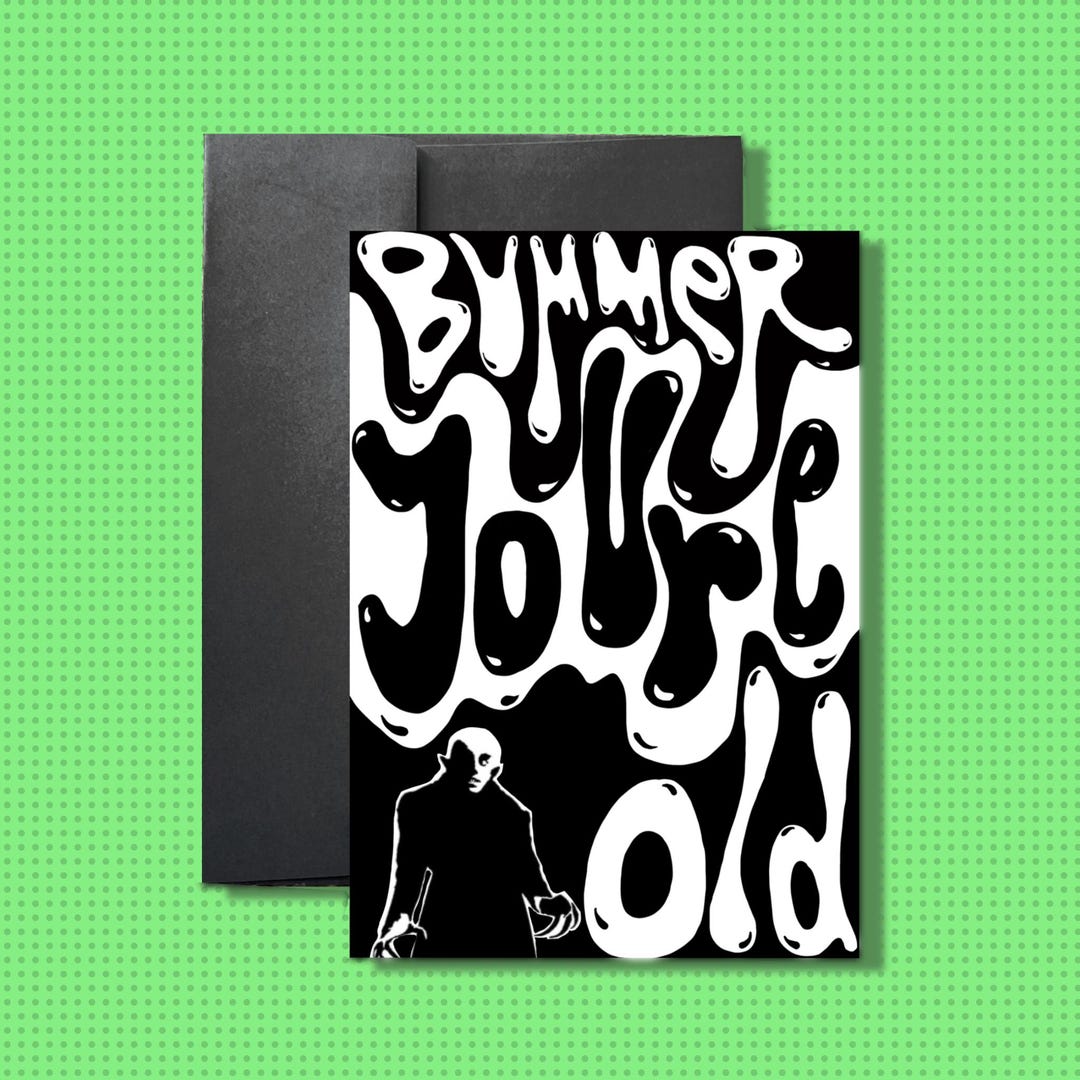 Nosferatu Inspired Birthday Card - Etsy