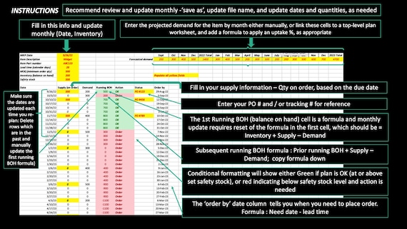 Excel Requirements Template
