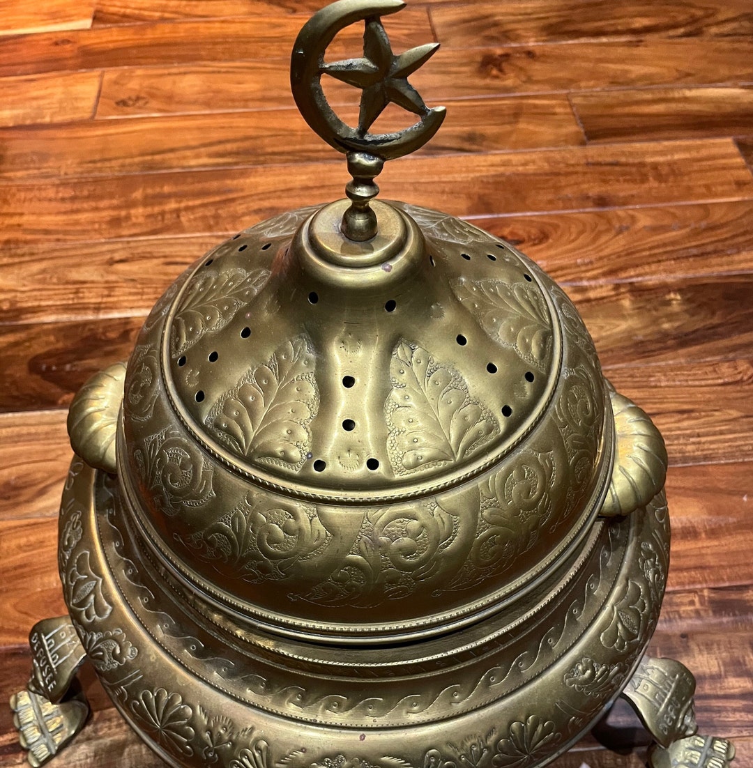 Moroccan Brass Brazier Tent/room Warmer - Etsy
