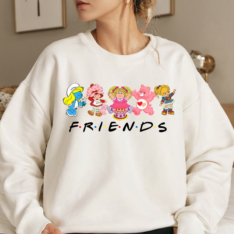 Cartoon Friends Nostalgia Png, Care Bear Friends Shirt, Friends 80's ...