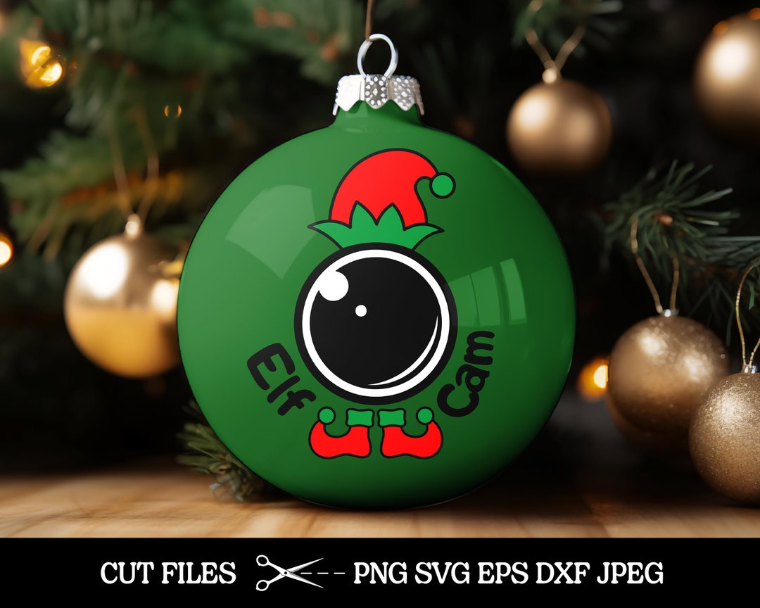 Elf Cam SVG Elf Camera PNG Funny Xmas Ornament Svg Elf - Etsy