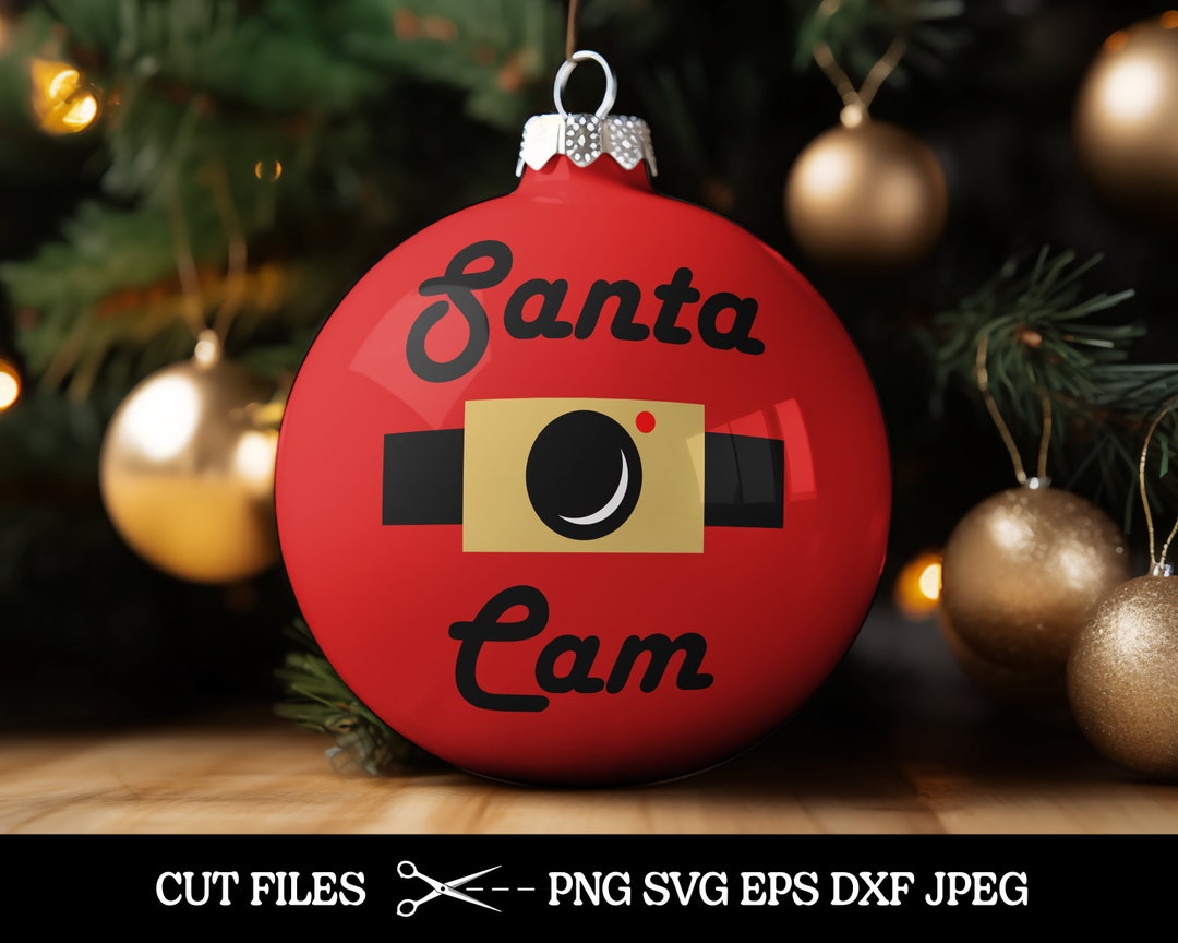 Santa Cam SVG Santa Spy Cam PNG Santa Cam Ornament Svg - Etsy UK