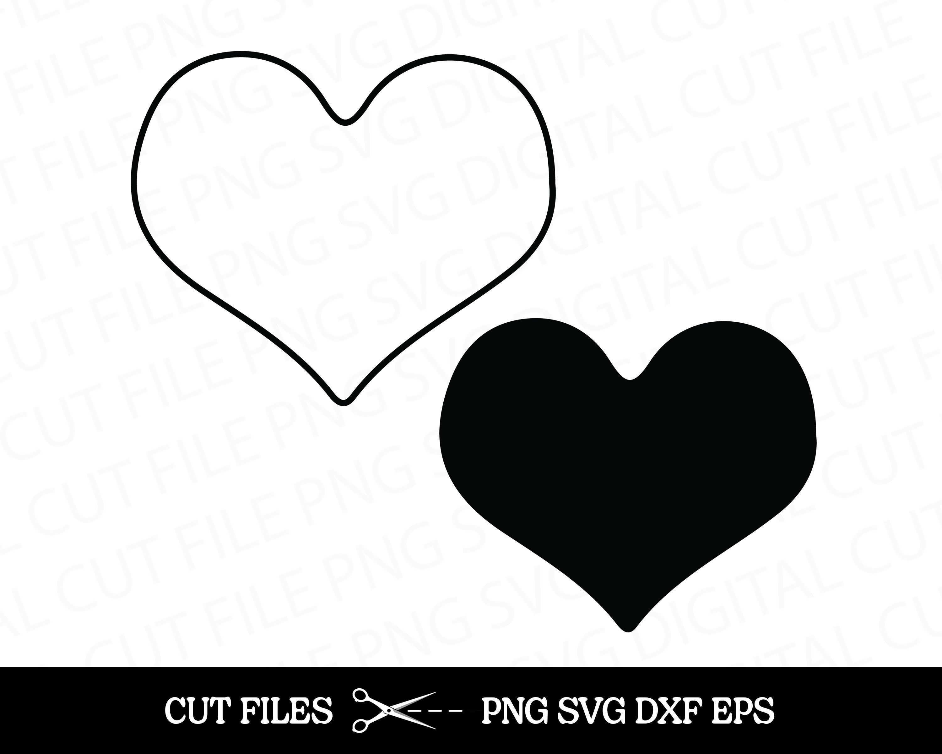 Heart Clipart Set, Heart Shape Svg, Heart Silhouette, Heart Shape ...