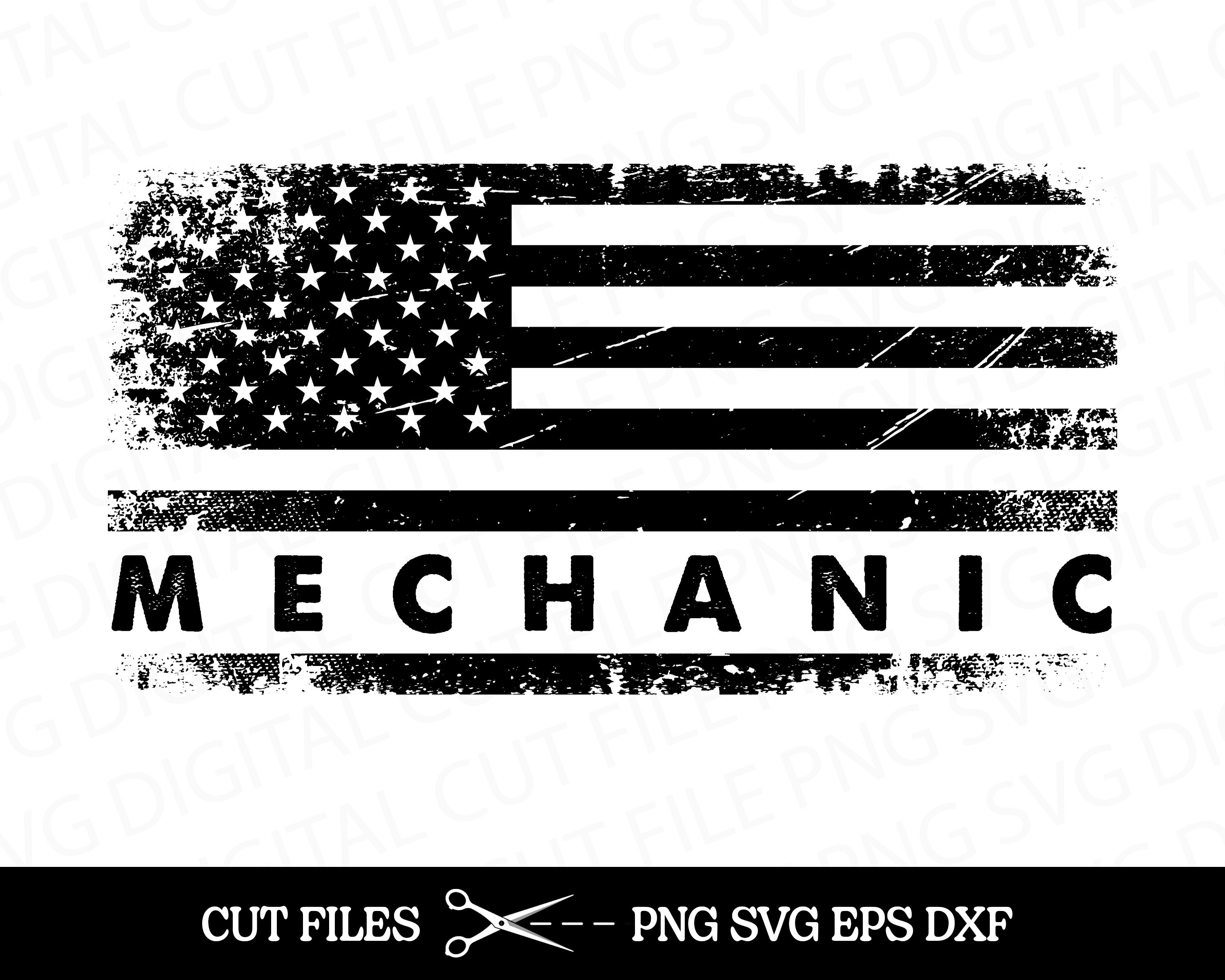 Mechanic Flag Svg, Mechanic Clipart, Mechanic Shirt Png, Mechanic Dad ...