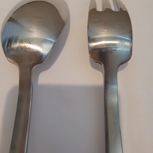 Vintage 70's Dansk Flatware SET Ensemble Pattern Satin Stainless Steel ...