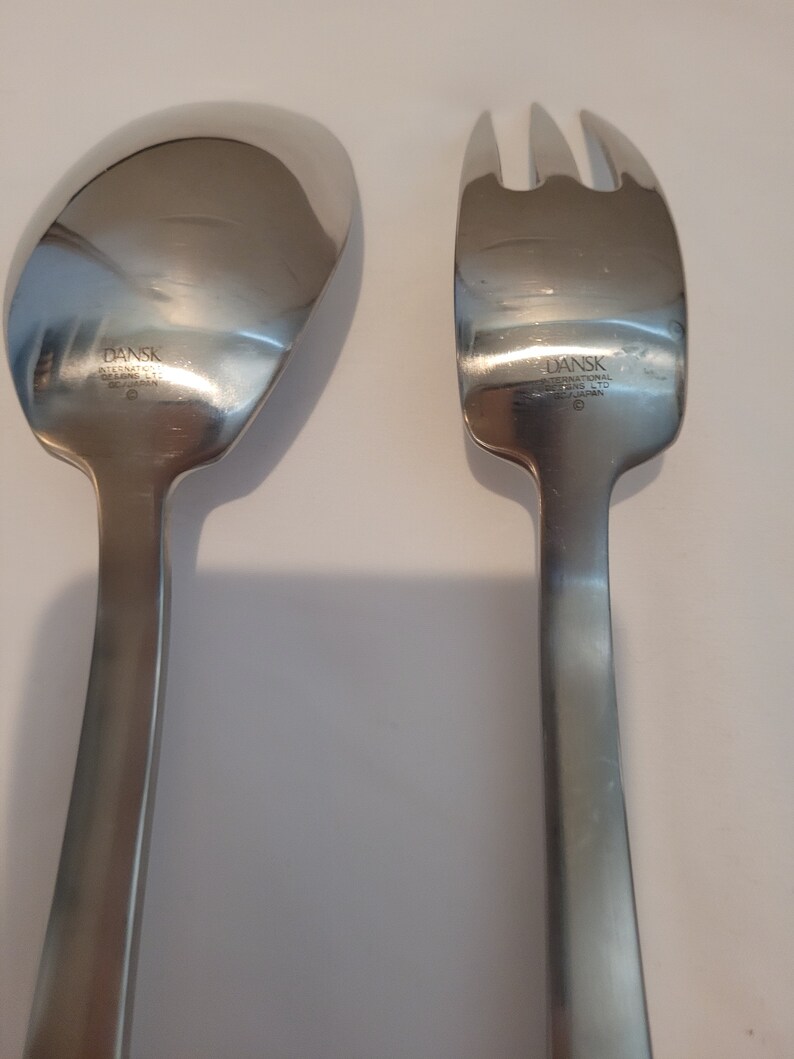 Vintage 70's Dansk Flatware SET Ensemble Pattern Satin Stainless Steel ...