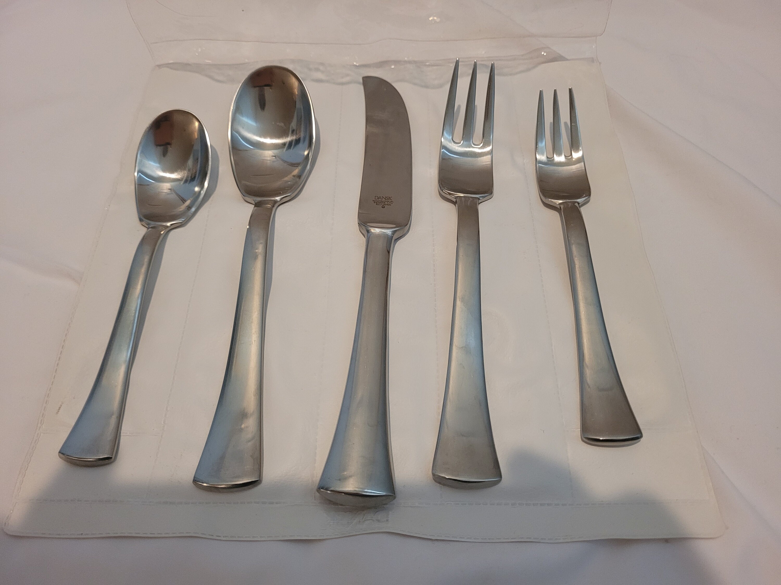 Vintage 70's Dansk Flatware SET Ensemble Pattern Satin Stainless Steel ...