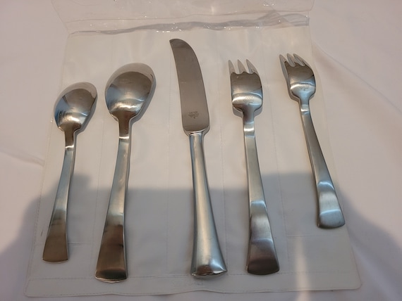 Vintage 70's Dansk Flatware SET Ensemble Pattern Satin SS - Etsy
