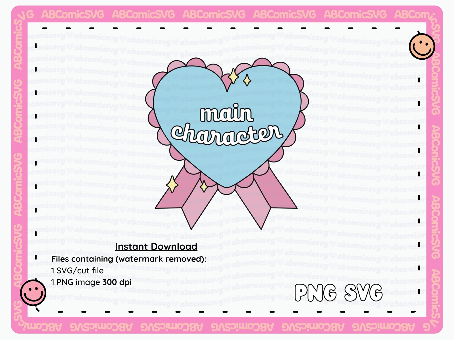 Main Character SVG PNG, Bookish SVG, Bibliophile Svg, Book Lover, Cute ...