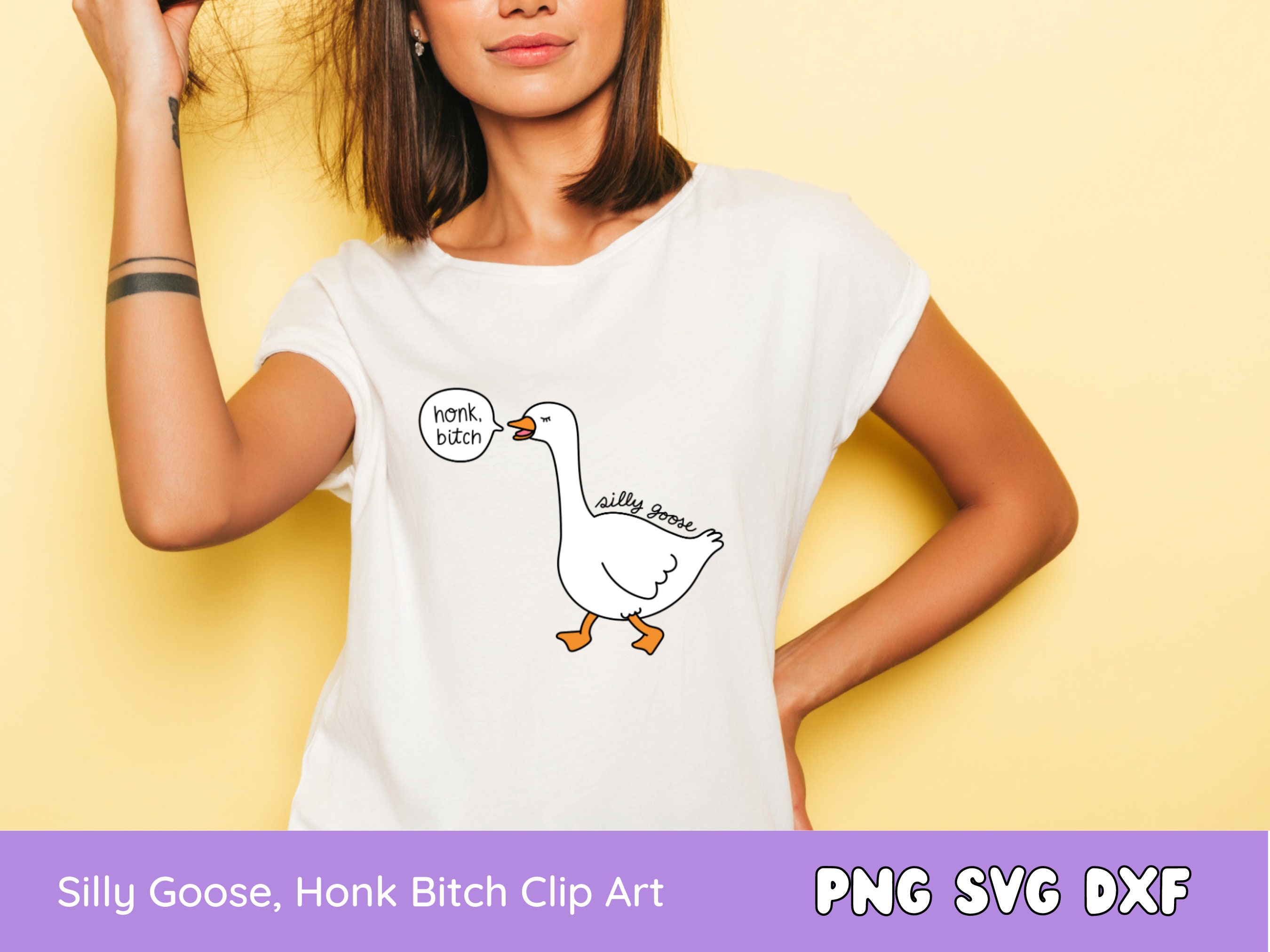 Silly Goose SVG Silly Goose Clipart Honk Goose Funny Trendy - Etsy