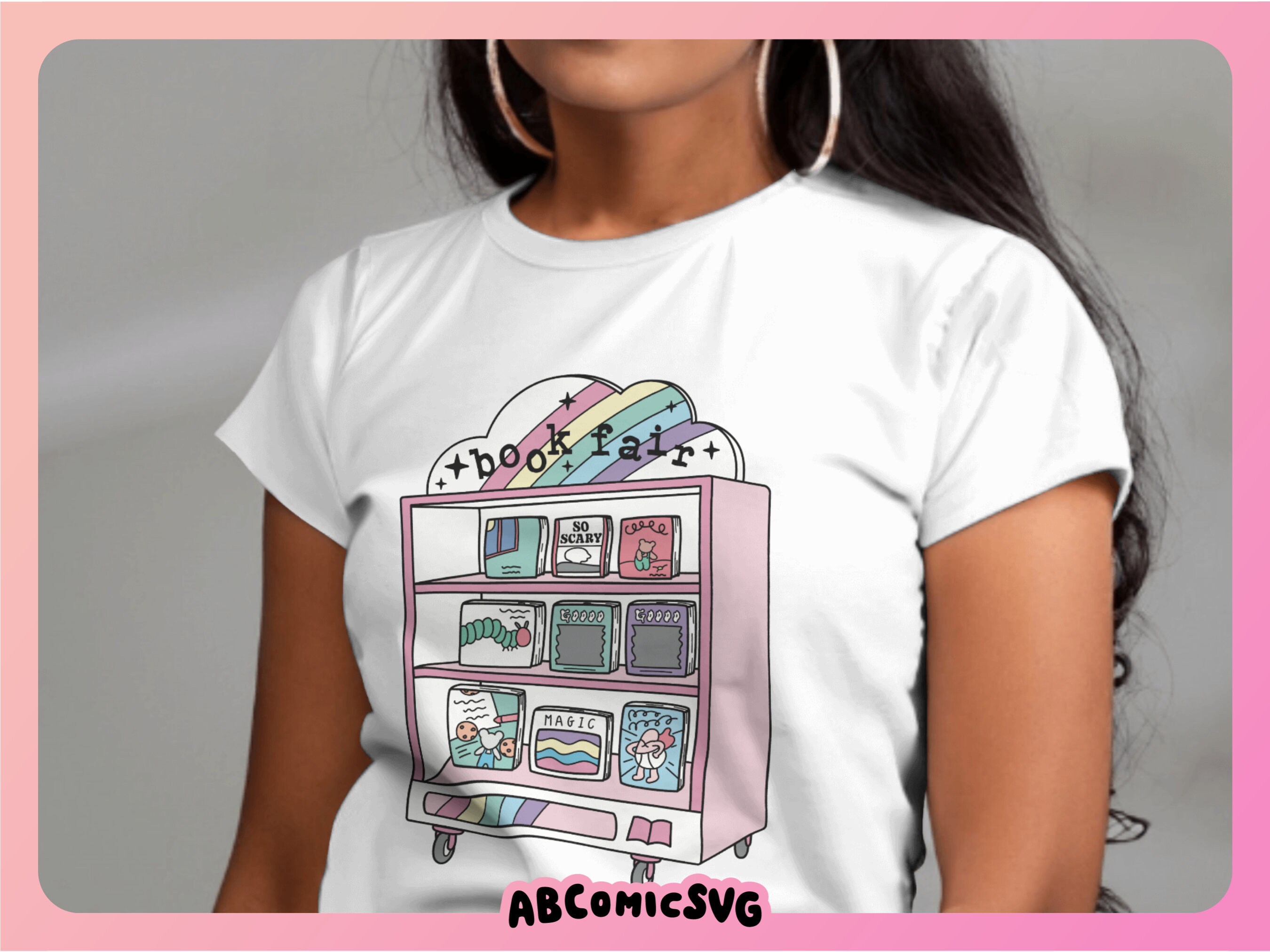 Book Fair PNG, Book Cart PNG, 90s Nostalgia PNG, Bookish Png, Cute ...