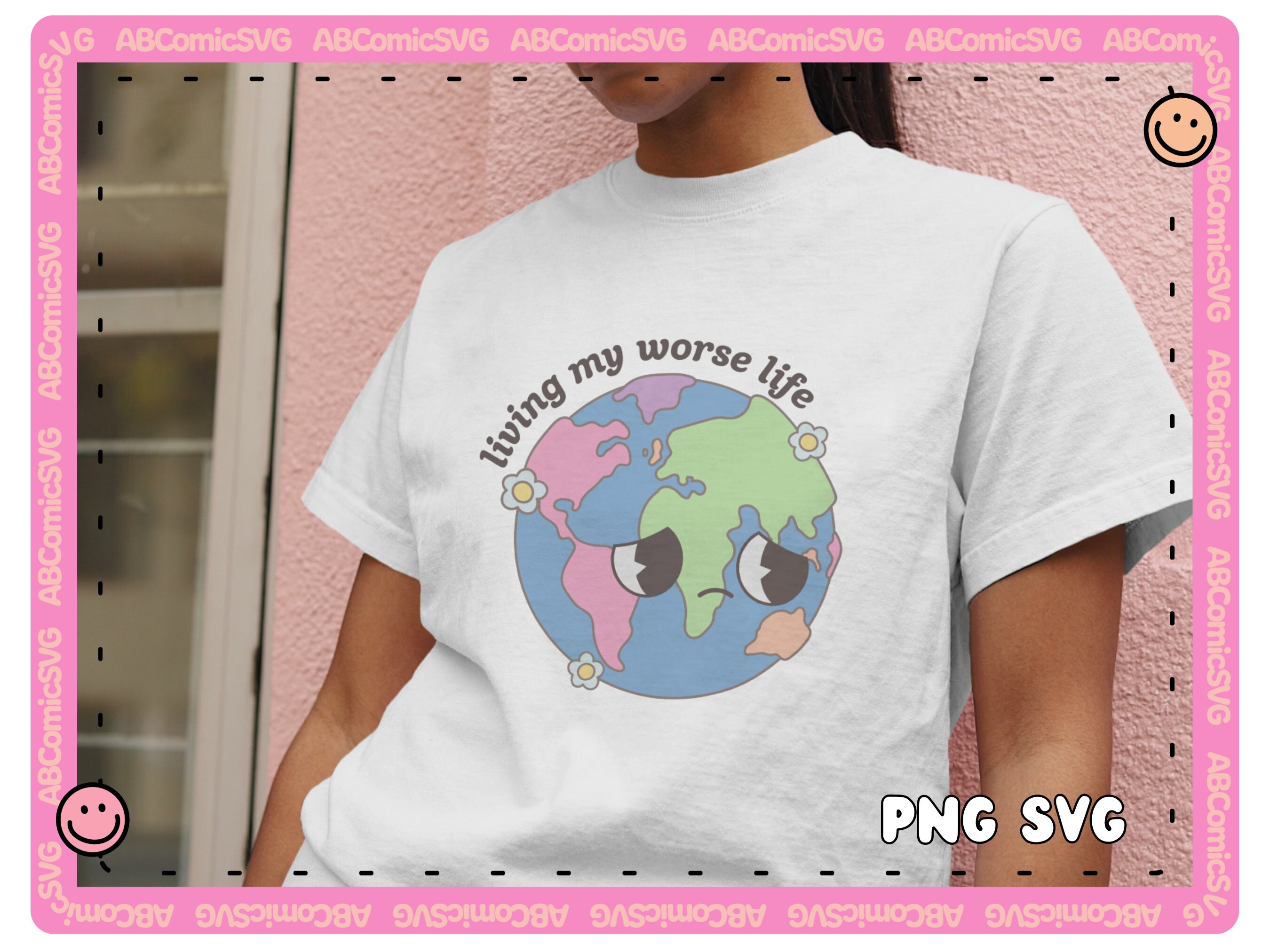 Retro Earth SVG PNG, Snarky Png, Save the Planet Environmental Hippie ...