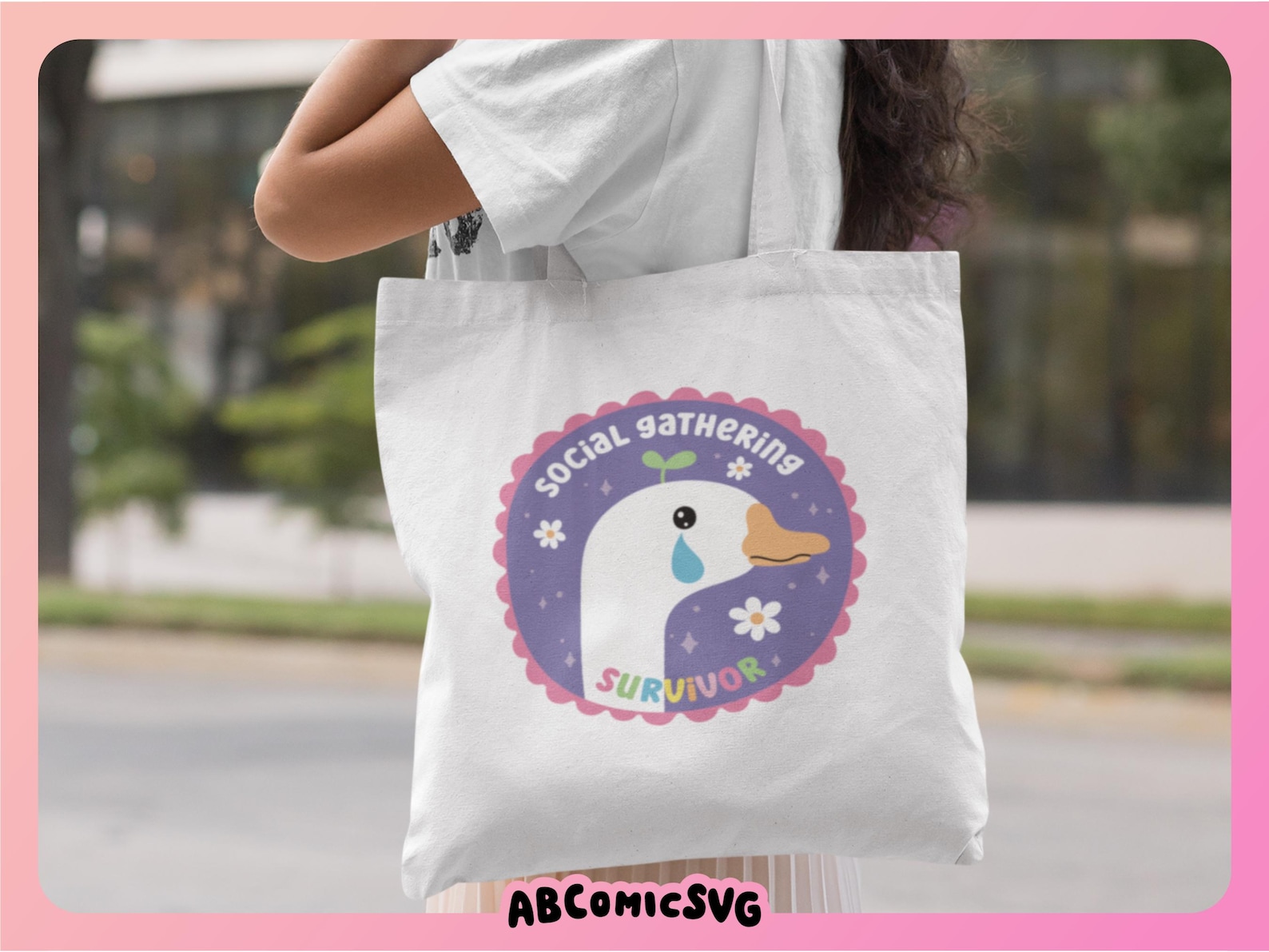Goose SVG PNG, Antisocial, Anxiety, Cute Mental Health SVG Designs for ...