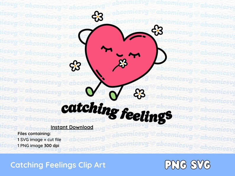 Catching Feelings SVG PNG Heart Svg Love Svg Svg Files - Etsy
