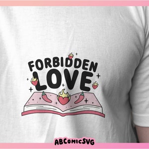 Forbidden Love SVG PNG, Book Tropes SVG, Enemies to Lovers, Cute Trendy ...
