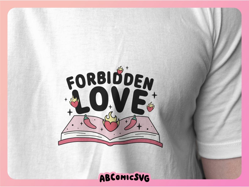 Forbidden Love SVG PNG, Book Tropes SVG, Enemies to Lovers, Cute Trendy ...