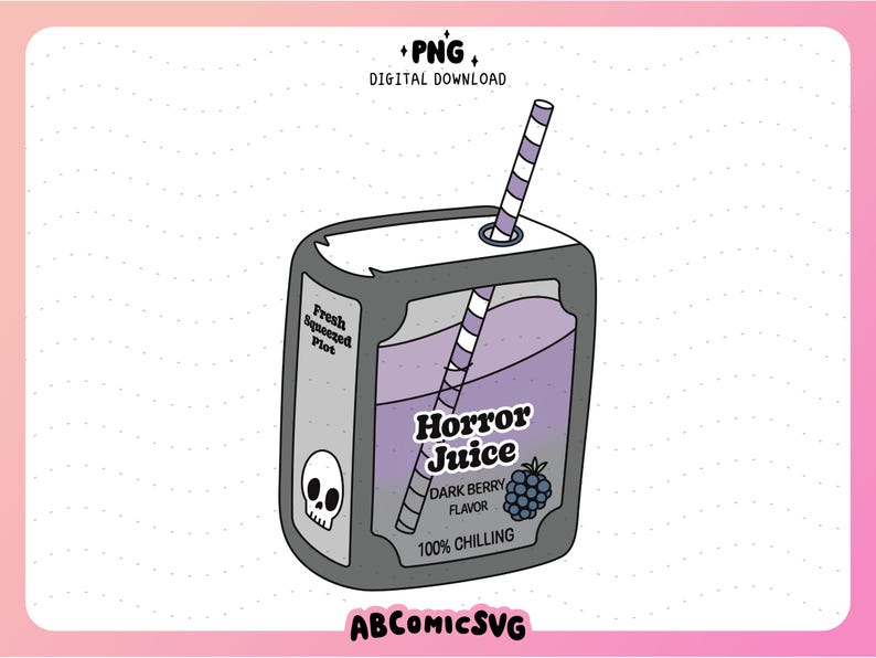 Bookish Horror Juice Box PNG, Horror Book PNG, Spooky Book Club PNG ...