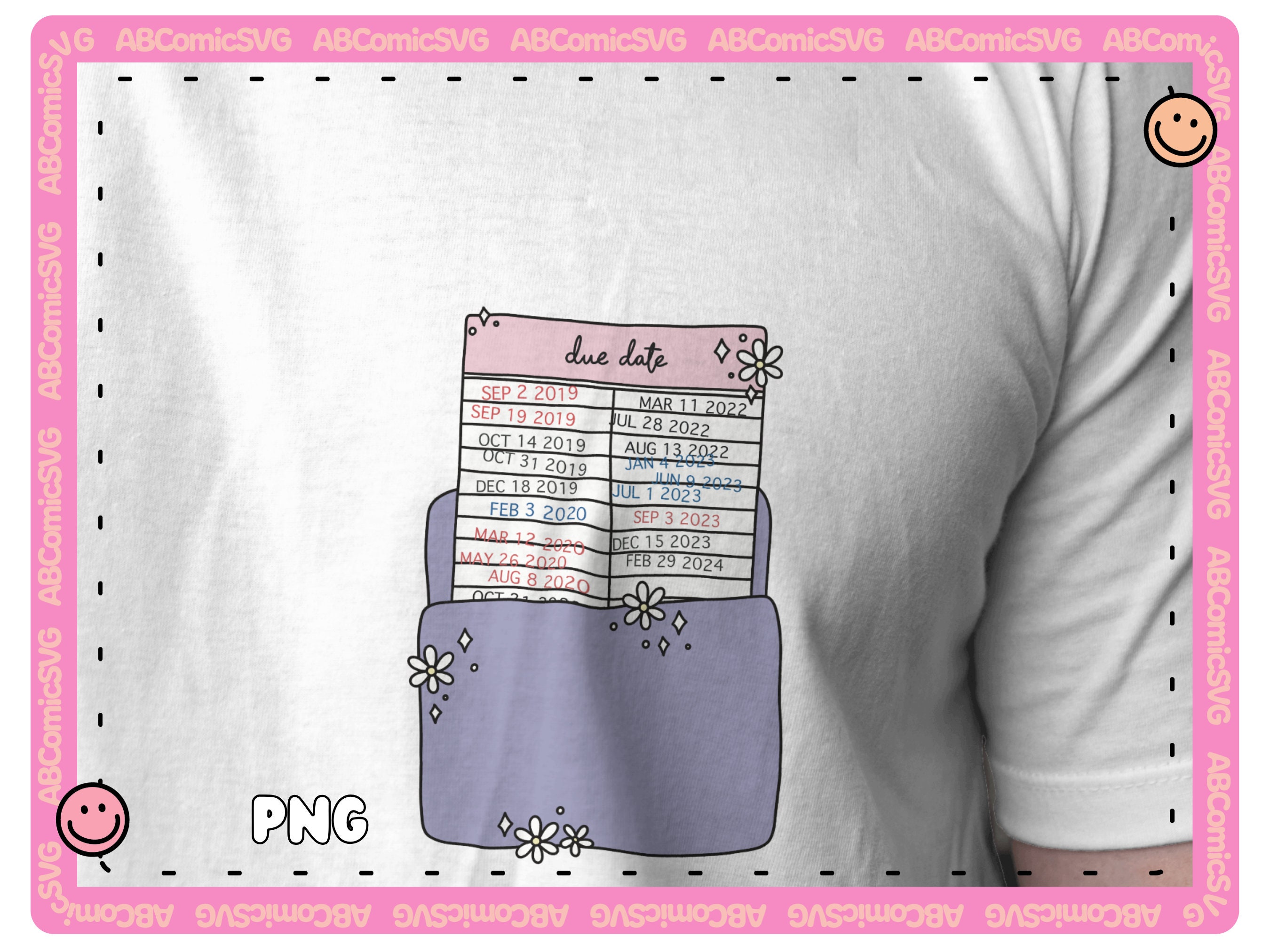 Library Card Due Date PNG, Bookish PNG, Bibliophile PNG, Cute Trendy ...