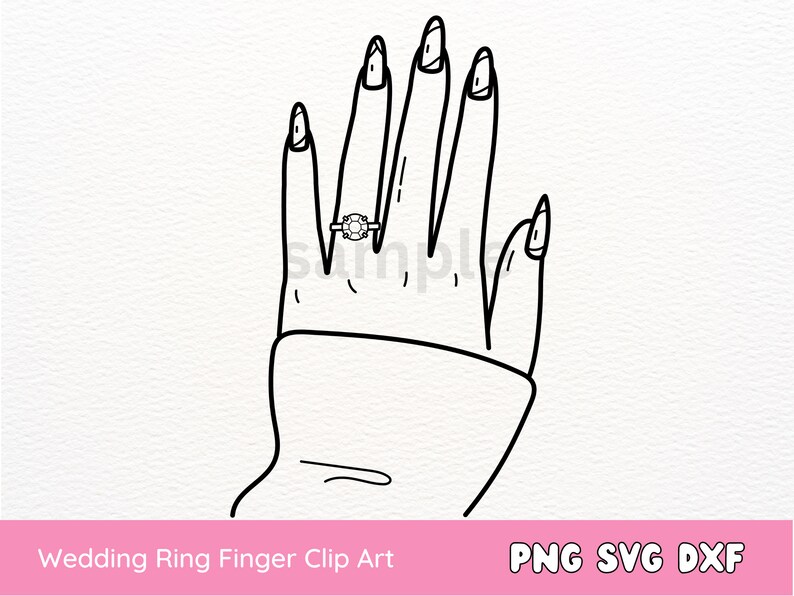 Wedding Ring Finger Clipart Engaged Svg Future Mrs Svg - Etsy