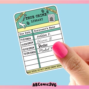 Library Due Card Bundle SVG PNG, Trendy Bookish Design Files for ...