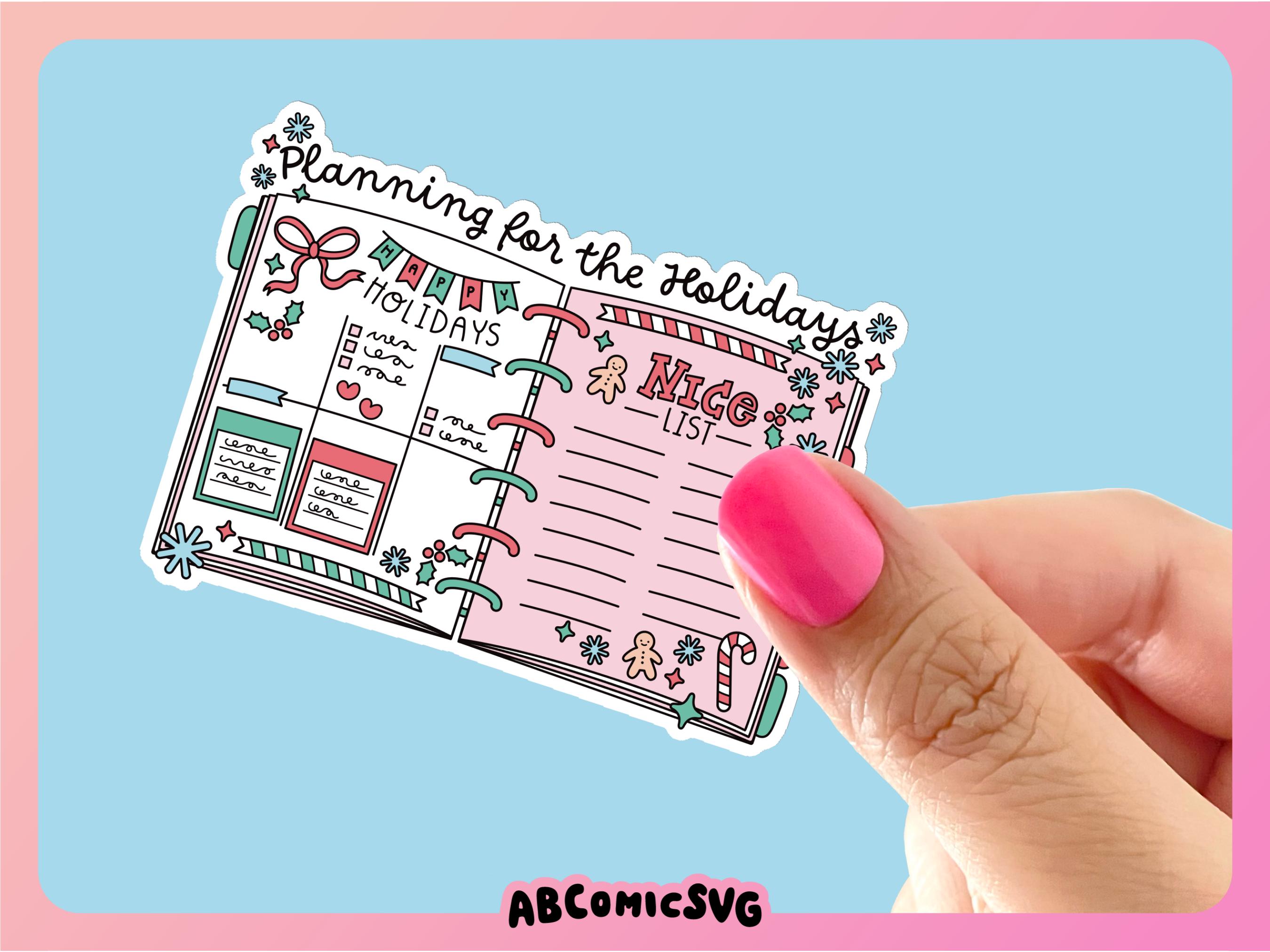 Christmas Planner PNG, Holiday Planner Clipart, Planner Girl, Cute ...