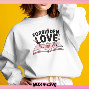 Forbidden Love SVG PNG, Book Tropes SVG, Enemies to Lovers, Cute Trendy ...