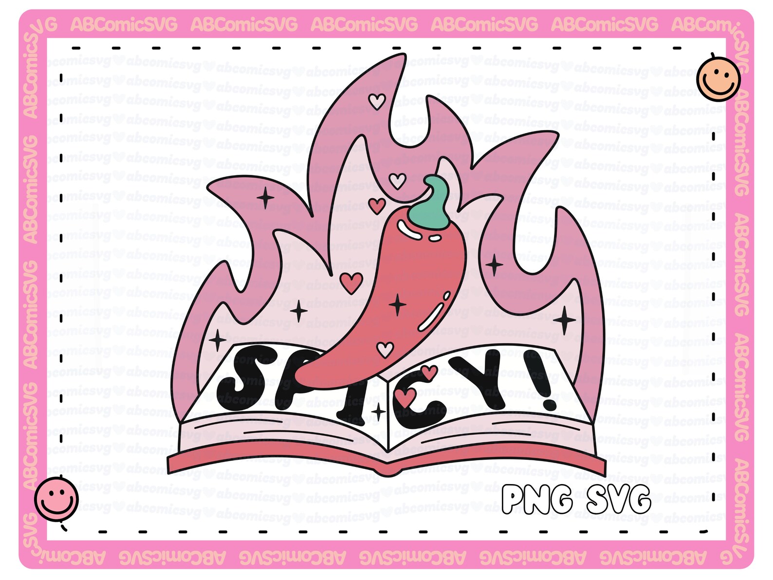 Spicy Romance SVG PNG, Smutty Book SVG, Bookish Png, Cute Trendy ...