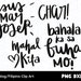 Tagalog Filipino Hand Drawn Words, Quotes Clip Art Bundle, PNG DXF ...