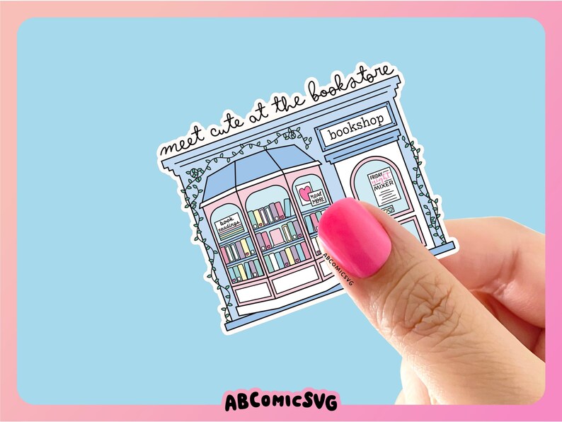 Meet at the Bookstore PNG, Bookshop PNG, Cute Bookish PNG, Book Lover ...