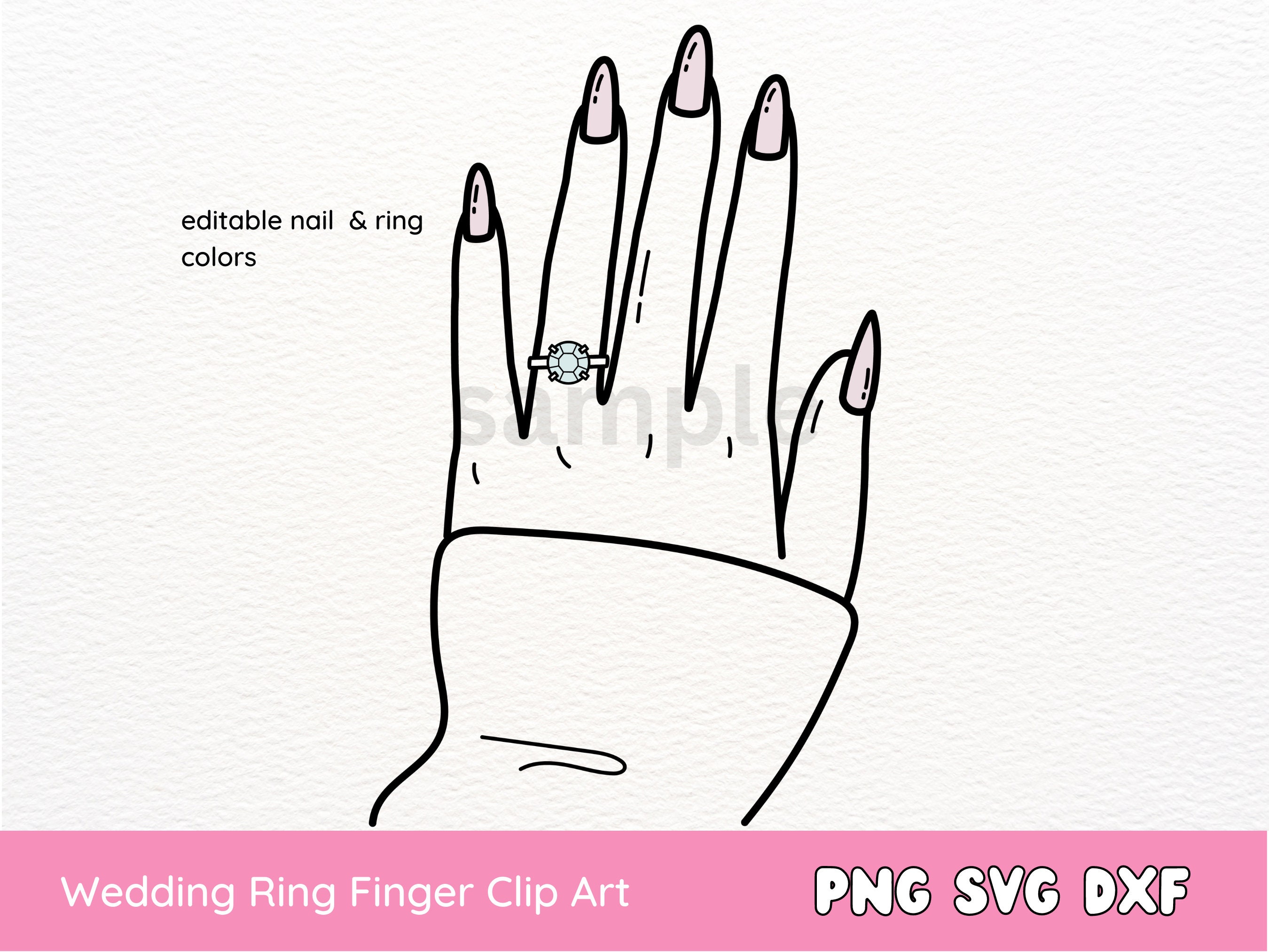 Wedding Ring Finger Clipart Engaged Svg Future Mrs Svg - Etsy Canada