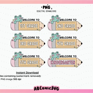 Back to School Bundle PNG, Teacher PNG Designs, Grade Level PNG, Cute ...