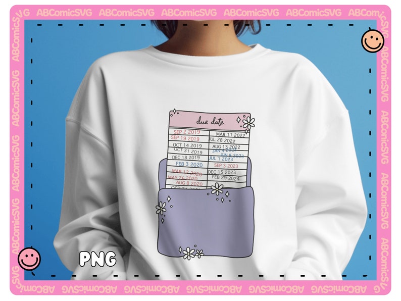Library Card Due Date PNG, Bookish PNG, Bibliophile PNG, Cute Trendy ...