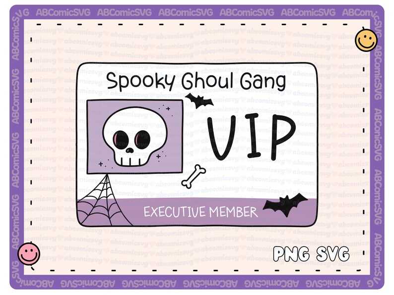 Halloween SVG PNG Spooky Ghoul Gang Horror Lover Cute Skull - Etsy
