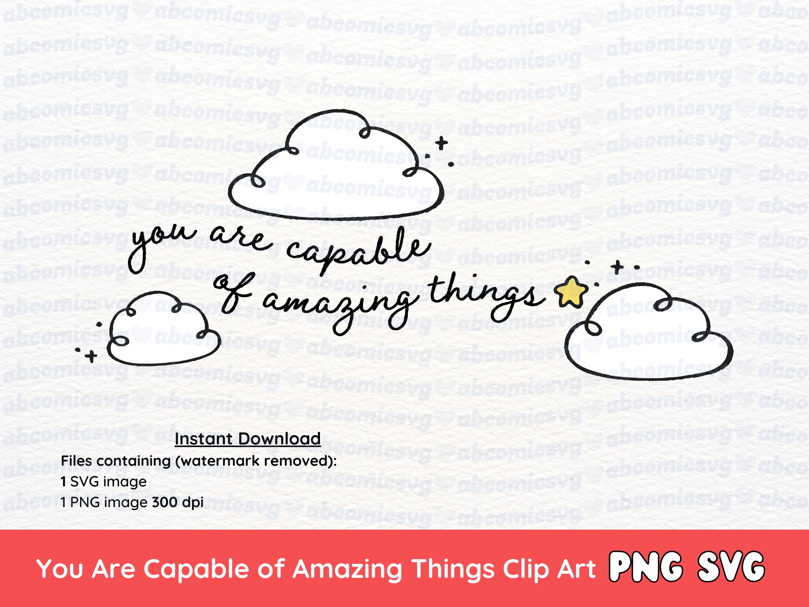 You Are Capable of Amazing Things SVG PNG Mental Health Svg - Etsy