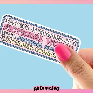 Funny Bookish Suspect Bundle SVG PNG, Bookmark SVG, Trendy Design Files ...