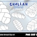 Challah Bread Loaf Clip Art, Jewish Shabbat Hand Drawn Bundle PNG SVG ...