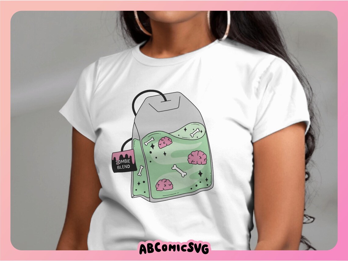 Zombie Blend Tea SVG PNG, Funny Horror PNG, Halloween Svg, Cute Trendy ...